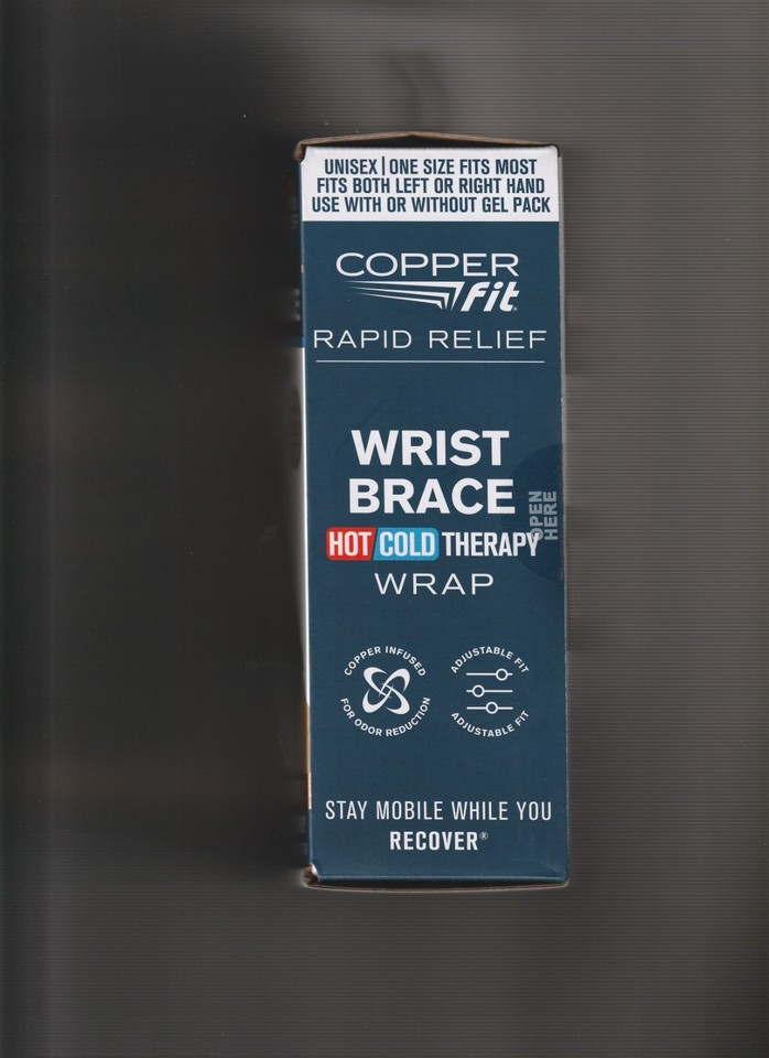 Copper Fit Rapid Relief Hot & Cold Wrist Brace New | eBay