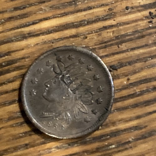 1863 Store Card & Civil War Token Counter-stamped Detroit Michigan ...