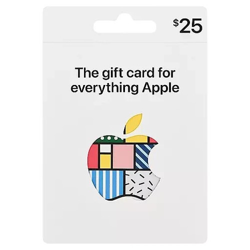 $25 APPLE GIFT CARD PHYSICAL - US REGION - FREE SHIPPING FAST | eBay