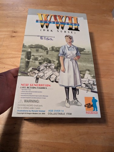 World War 2 Army Man Action Figure Dragon Toys Elsa Dry Nurse | eBay