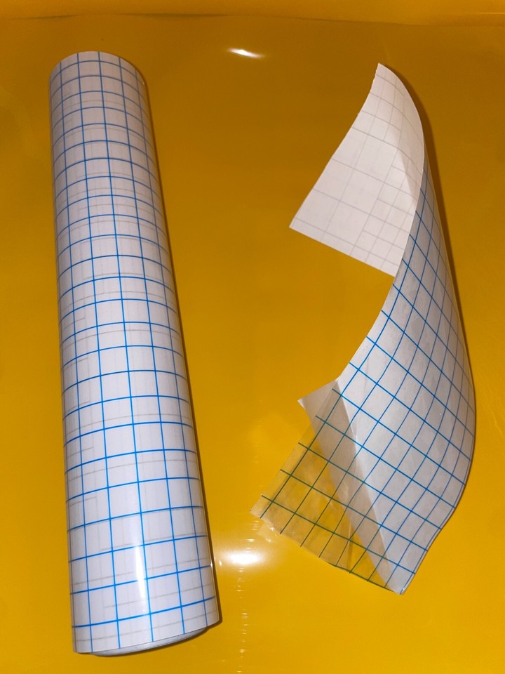Blue Grid Transfer Paper/Tape for vinyl crafts Hobby 1roll 12"x6 ft ...