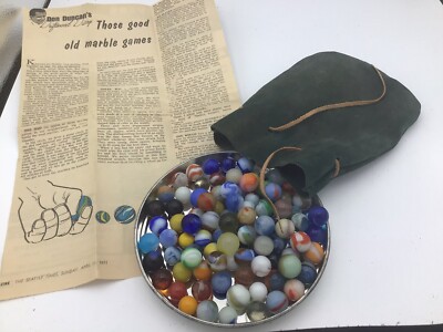 Lot of 90 Vintage Glass Marbles White Milk Glass Slag Swirl Ribbon ...