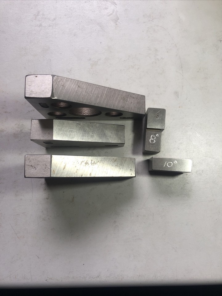 Precision Ground 5” Sine Set Up Blocks 5-45 Degree Angles | eBay