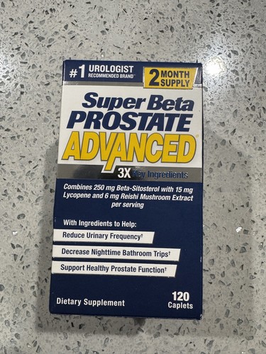 Super Beta Prostate Advanced Male Beta-Sitosterol 120 Caplets EXP: 10/ ...