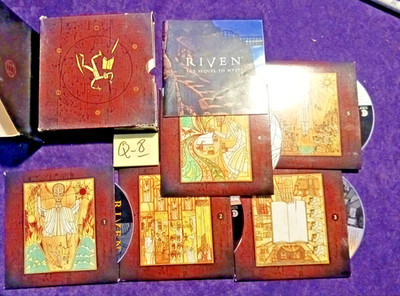 1997 Riven the Sequal to Myst Pc Cd-Rom 5 Disk Set | eBay