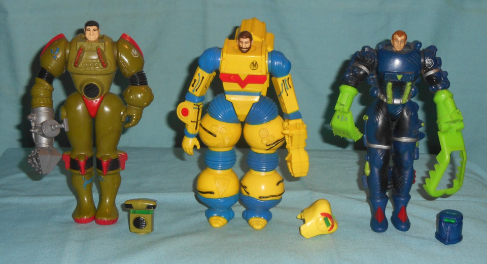 vintage Hasbro INHUMANOIDS LOT x3 Herc Armstrong Liquidator Dr. Derek ...