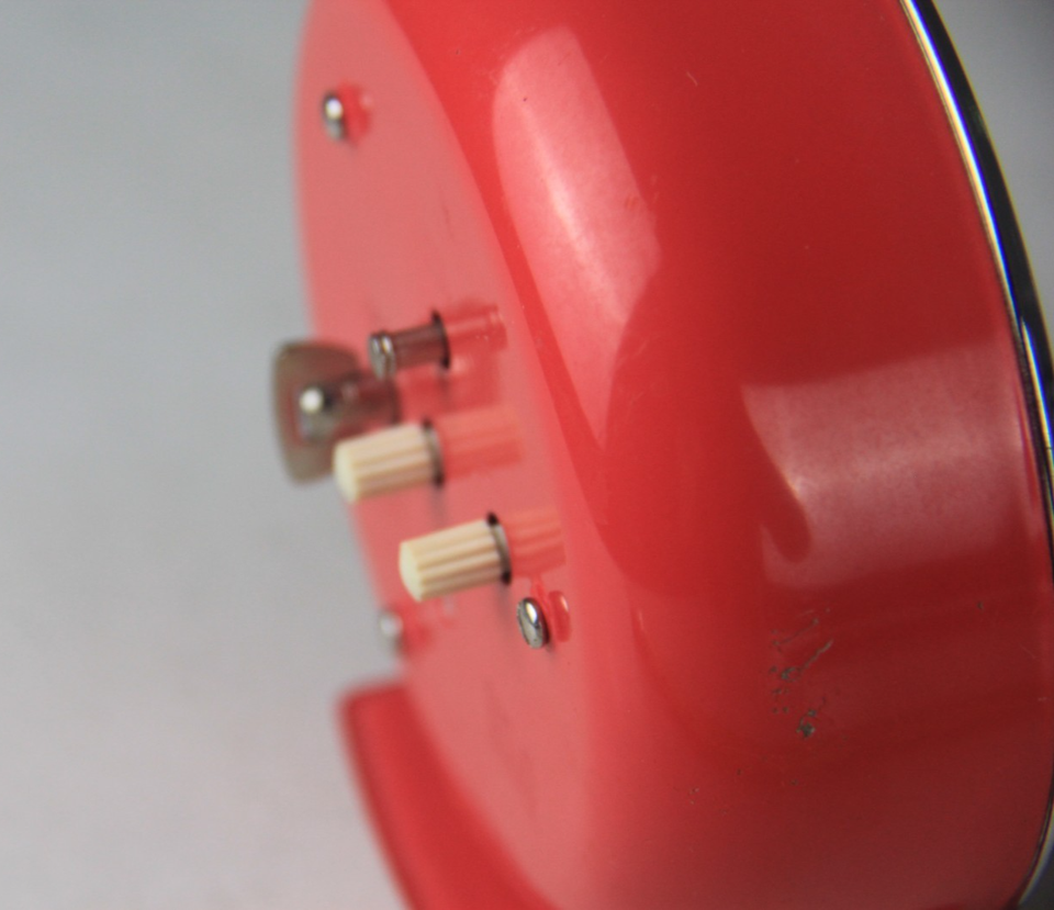 Vintage Disney Mickey Mouse & Goofy Red Wind up Alarm Clock Tested ...