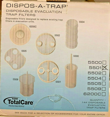 Kerr Dispos-a-Trap Evacuation Traps Various Sizes 144/ Per Box 5500 | eBay