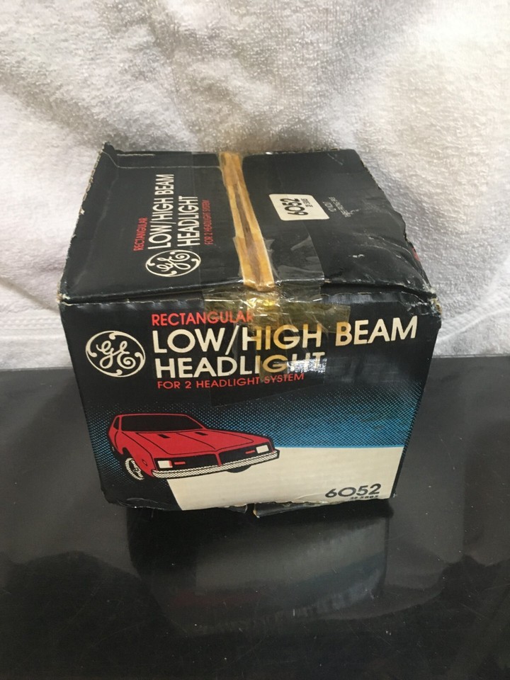 GE 12V RECTANGULAR HIGH/LOW BEAM HEADLIGHT 6052 | eBay
