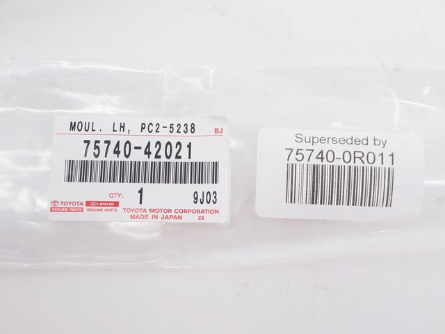 Genuine Toyota Rav4 Belt Molding 75740-0r011 for sale online | eBay