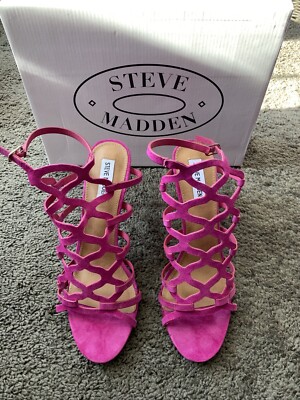 Steve Madden Freyda Sandal suede pink size 10 NEW in BOX | eBay