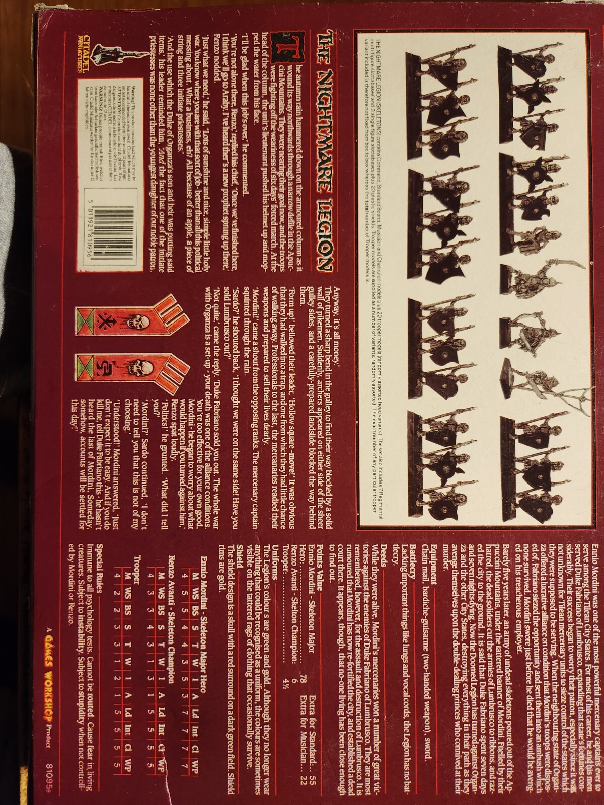 Warhammer Nightmare Legion Regiment of Renown, Rare OOP Citadel Undead ...