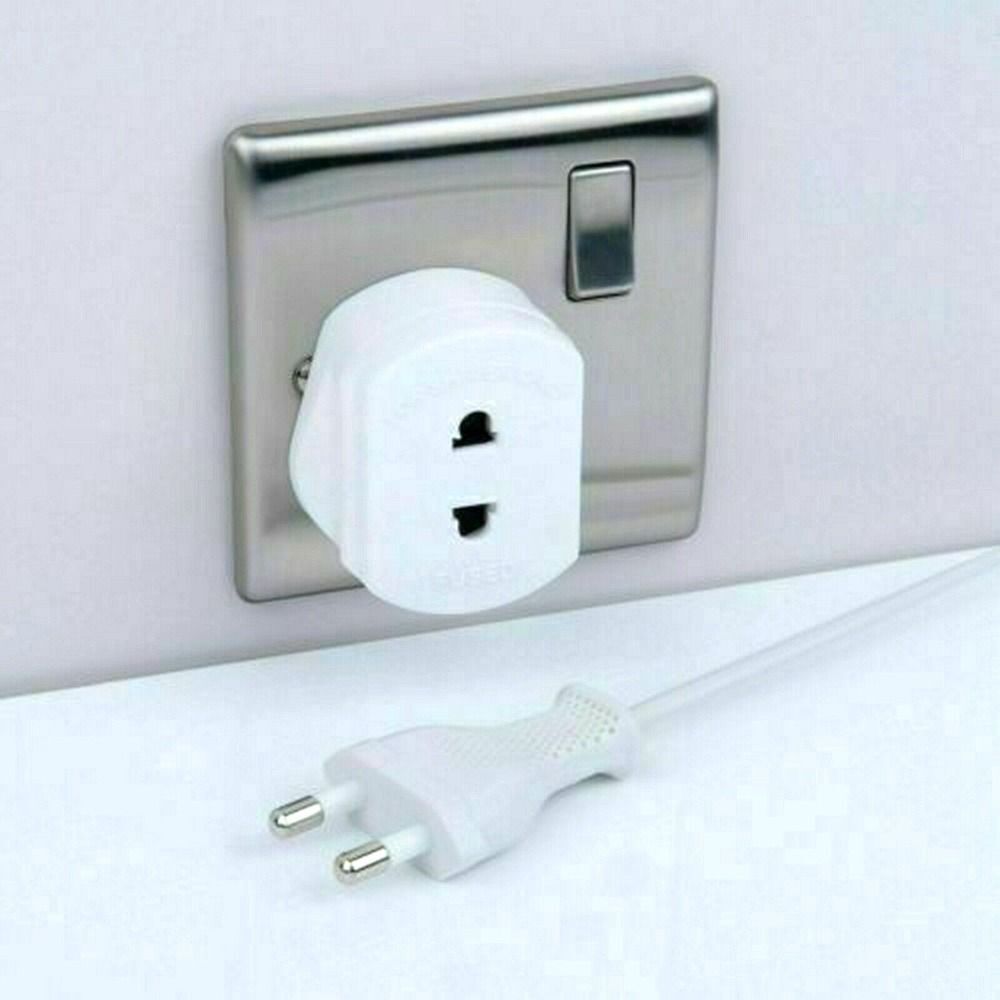Plugs Power Charger Charging Adapter 2 Pin to UK 3 Pin Converter Travel ...