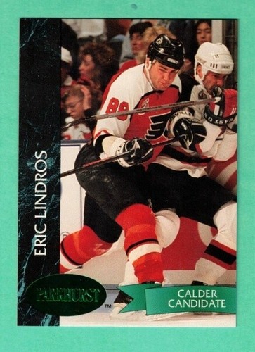 (1) ERIC LINDROS 1992-93 PARKHURST EMERALD # 128 FLYERS INSERT (G0330 ...