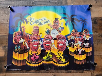 California Raisins Poster 1988 Music 22 x 28 Inches Vintage Band Female ...