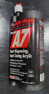 Red Head A7+ Concrete & Masonry Anchoring Adhesive 28 Fl. Oz. Bottle 4 ...