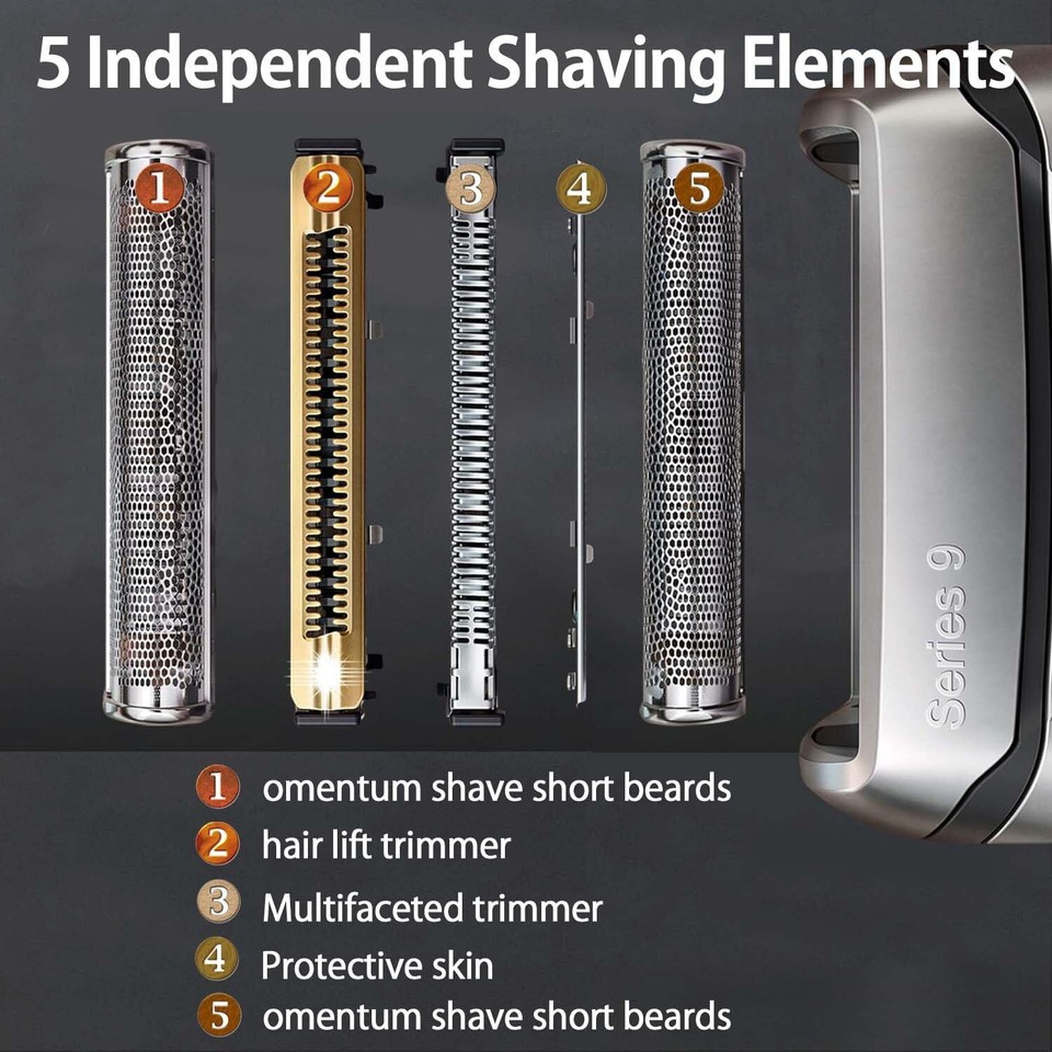 For Braun Series 9 Electric Shaver Head Replacement Head 92S/92B/92M ...
