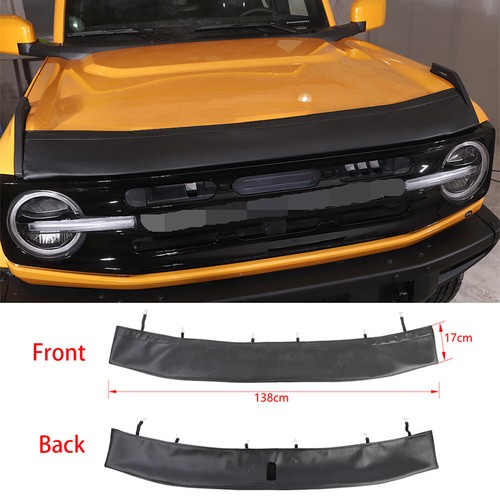 For Ford Bronco 2021-23Black Front Engine Hood Covers Protector Trim ...