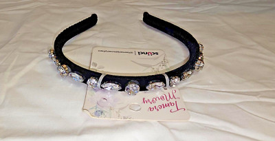 Scunci Black Headband With Large Rhinestones Tamera Mowry Collection ...