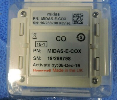 NEW Honeywell Analytics MIDAS-E-COX Carbon Monoxide CO Sensor Cartridge ...