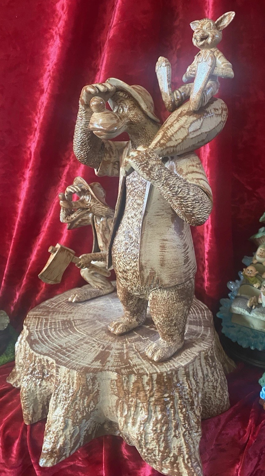 Disney Splash mountain big figure Brer Rabbit bear fox 16 inch entrance ...