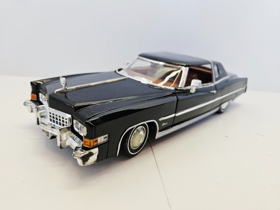 Anson Metal Series Black 1973 Cadillac Eldorado 1:18 Scale Die-Cast ...