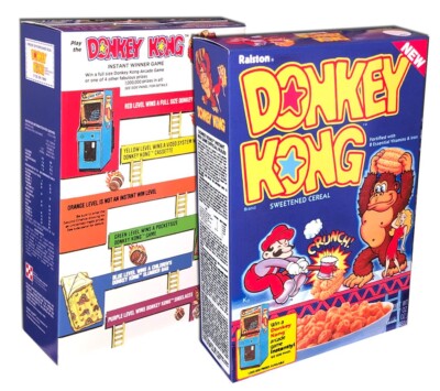Ralston DONKEY KONG Cereal BOX (BOX ONLY!) | eBay