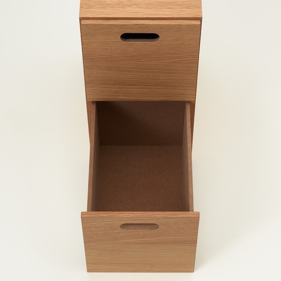 MUJI Wood Storage Drawer 37 X 28 X 18.5 ㎝ oak wood Vertical and ...