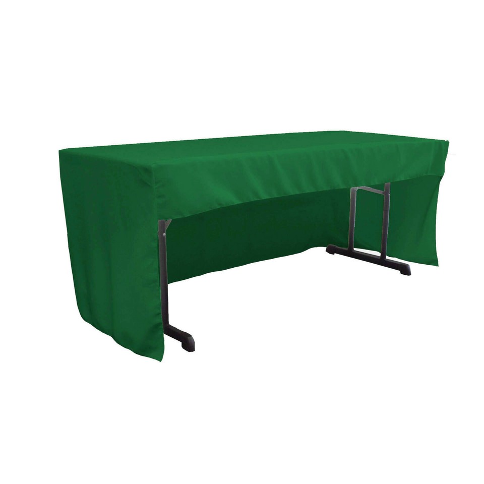 LA Linen Polyester Open Back Rectangular Classroom Fitted tablecloth ...