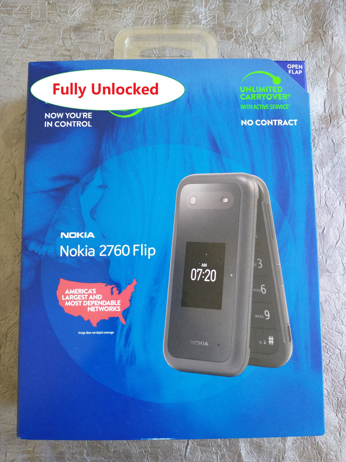 Fully Unlocked Nokia 2760 Flip Phone 4G LTE KaiOS Works w/ AT&T T ...