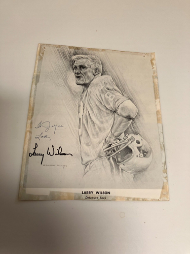 LARRY WILSON SIGNED SKETCH FROM 1969 PROGRAM | eBay