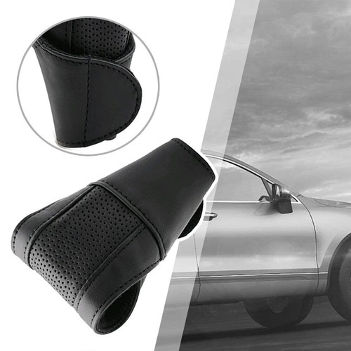 Car Gear Shift Cover Leather Shift Lever Cover Gearbox Shifter Knob ...