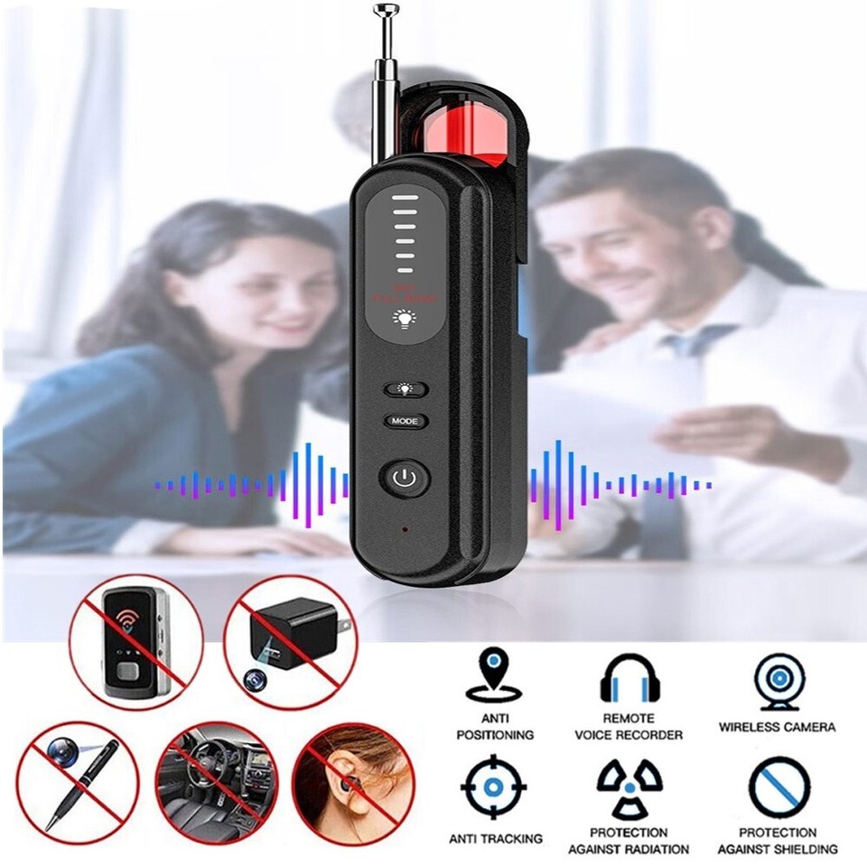 Anti-Spy Camera Wireless RF Detector GSM Bug GPS Tracker Finder Scanner ...