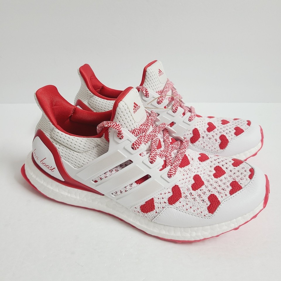 Adidas Womens Ultraboost 1 Valentines Day Shoes JR5845 Size 8.5 White ...