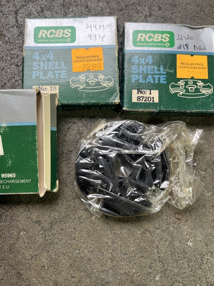 RCBS 4X4 Auto Shell Plate Assembly (872xx)-multiple calibers NO locator ...
