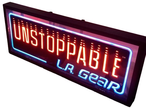 LA Gear UNSTOPPABLE Neon Sign Vintage 80’s Store Display Michael ...