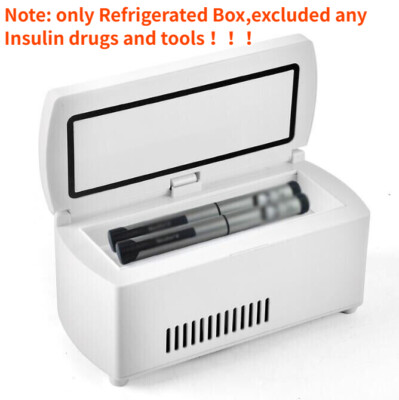 220V 5V Home Portable Insulin Cooler Refrigerated Box Drug Reefer ...