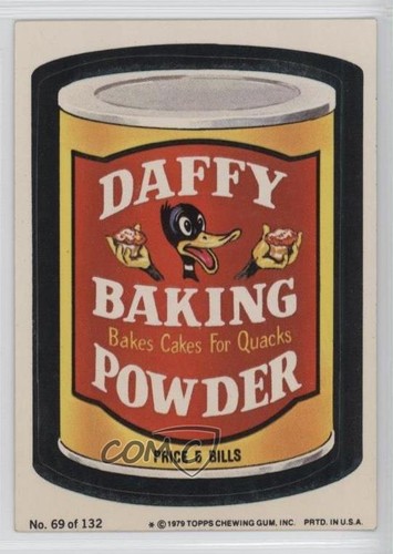 1979 Topps Wacky Packages Rerun Series 2 Daffy Baking Powder (One Star ...