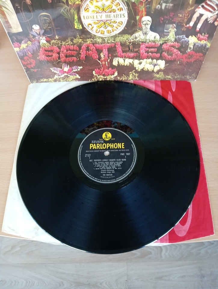 BEATLES FIRST PRESS Sargeant Peppers Lonely Hearts LP 1967 Vg+/Vg+ ...