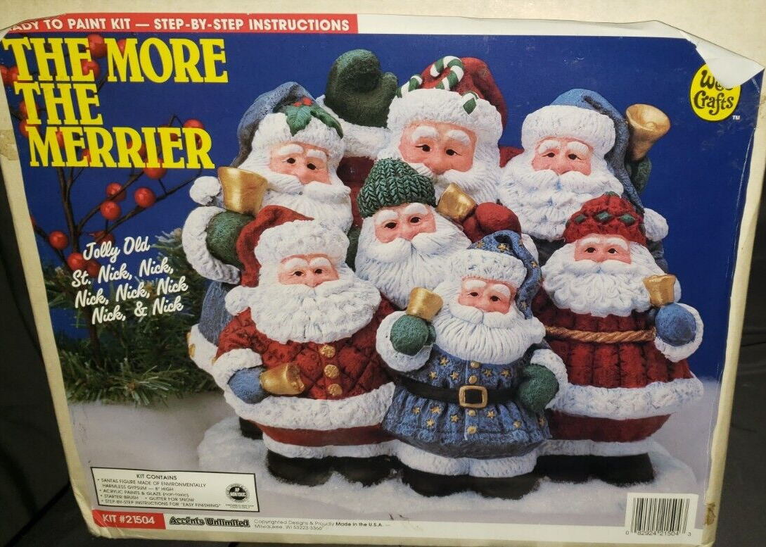 Wee Crafts Christmas "THE MORE THE MERRIER" #21504 Santas Ready to ...