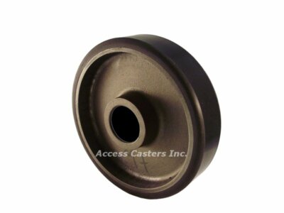 8MT3021 8" x 2" Crown Load Wheel Less Bearings, Polyurethane on Cast ...