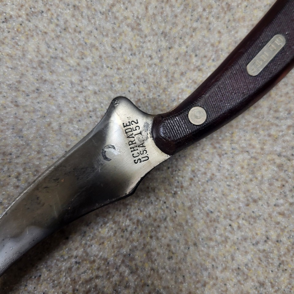 Schrade Oldtimer Fixed Blade Knife #152 Sharpfinger w/Sheath | eBay