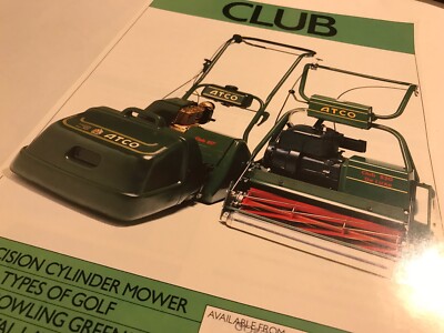 ATCO Professional Club Cylinder Mower Original 1980s Sales Brochure | eBay