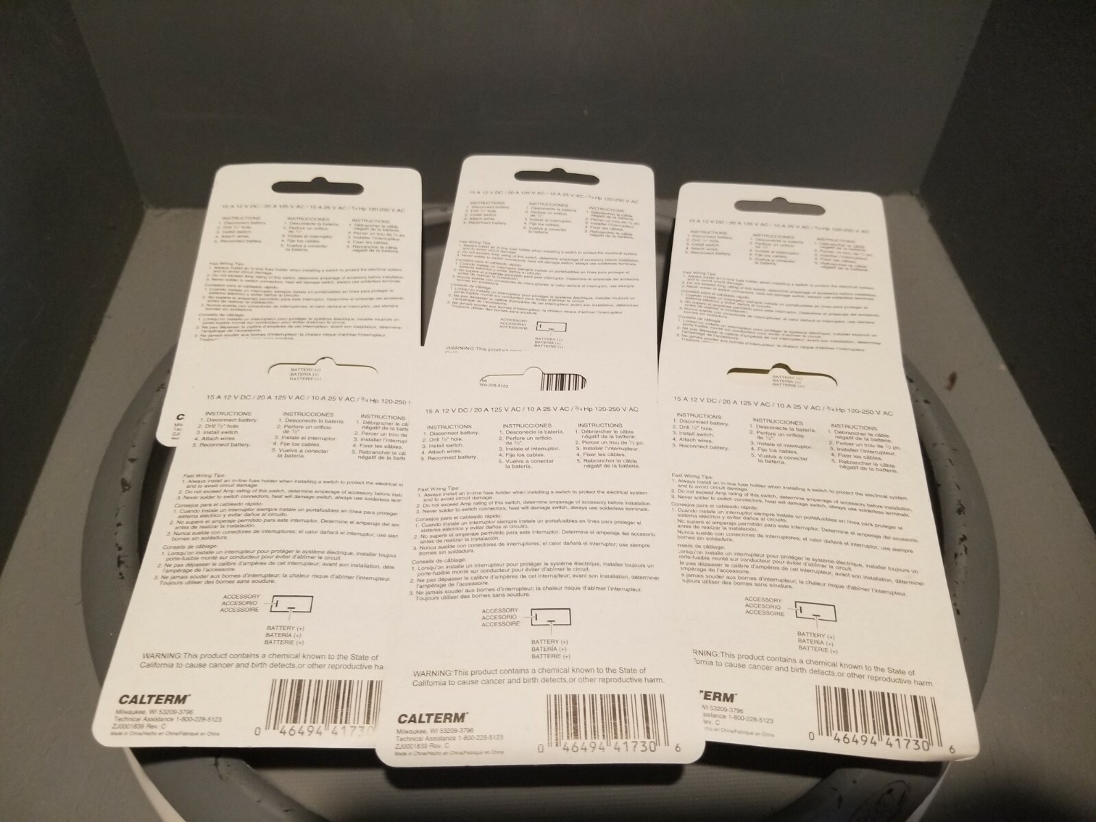 Box of 6 Calterm Heavy Duty Motor Rated Toggle Switch, 41730 | eBay