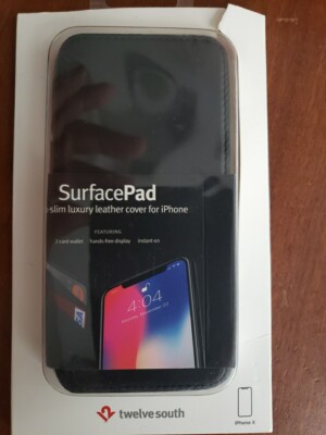 Surface Pad Ultra Slim Leather iPhone X. Twelve South | eBay