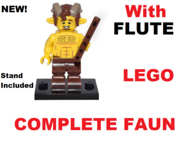 New LEGO Creature FAUN Mythical Good Guy HORNS Movie TV FLUTE Player ...