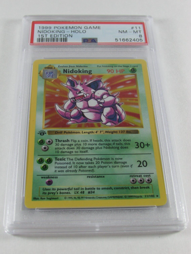 1999 Pokemon Game NIDOKING HOLO 1st Edition 11/102 PSA 8 NM-MT | eBay