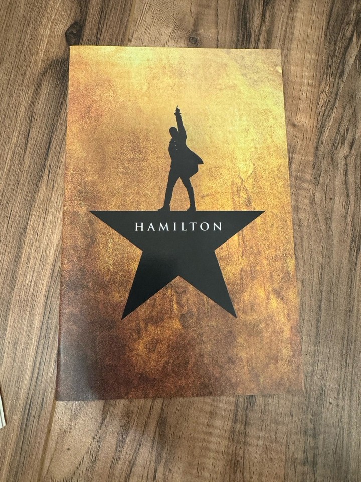 Hamilton Souvenir Program Book & Stage Used Observations NY Chicago ...