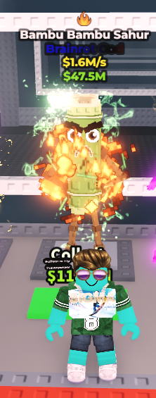 1.6M/s Bambu Bambu Sahur (Fire Mutation)🔥Steal A brainrot | eBay