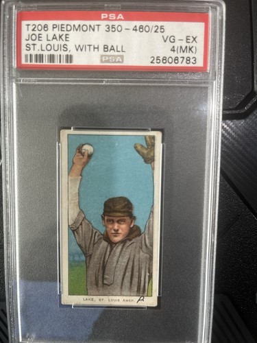 T206 1909-1911 St. Louis Browns Joe Lake With Ball. Very Nice Color! | eBay